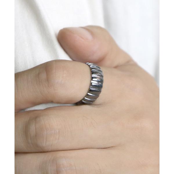 ZOZO問い合わせ番号:37248696ショップ:MASSIVE STORE，マッシブストアブランド:YArKA，ヤーカ商品名:【YArKA/ヤーカ】silver925 3d stripe ring[ritta]/立体ストライプリング シル...