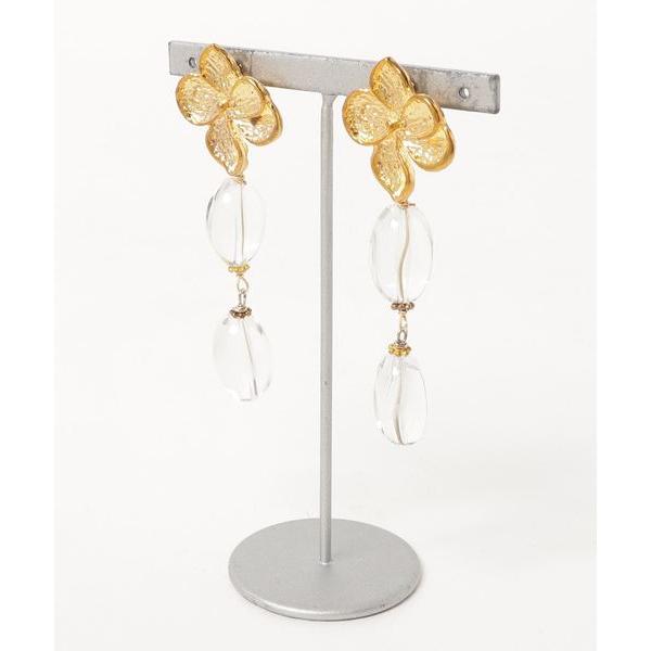 ※このアイテムは返品・交換対象外商品です。ZOZO問い合わせ番号:37415691ショップ:TONE，トーンブランド:tone，トーン商品名:【Lira jewelry】フラワークリスタル　ピアスカテゴリ:アクセサリー>ピアス（両耳用...