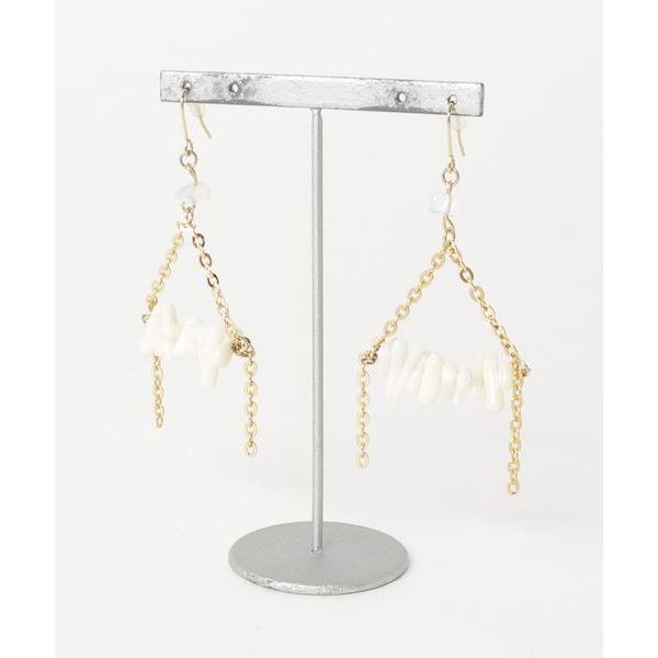 ※このアイテムは返品・交換対象外商品です。ZOZO問い合わせ番号:37415692ショップ:TONE，トーンブランド:tone，トーン商品名:【Lira jewelry】珊瑚トライアングル　ピアスカテゴリ:アクセサリー>ピアス（両耳用...