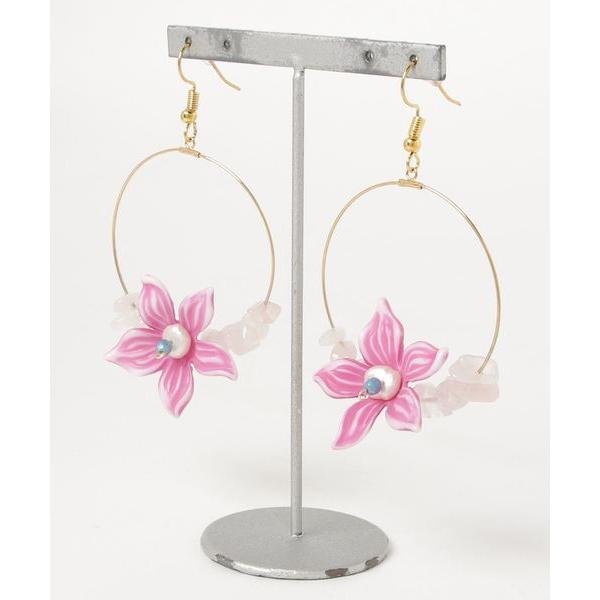 ※このアイテムは返品・交換対象外商品です。ZOZO問い合わせ番号:37415700ショップ:TONE，トーンブランド:tone，トーン商品名:【Lira jewelry】フラワーフープ　ピアスカテゴリ:アクセサリー>ピアス（両耳用）ブ...