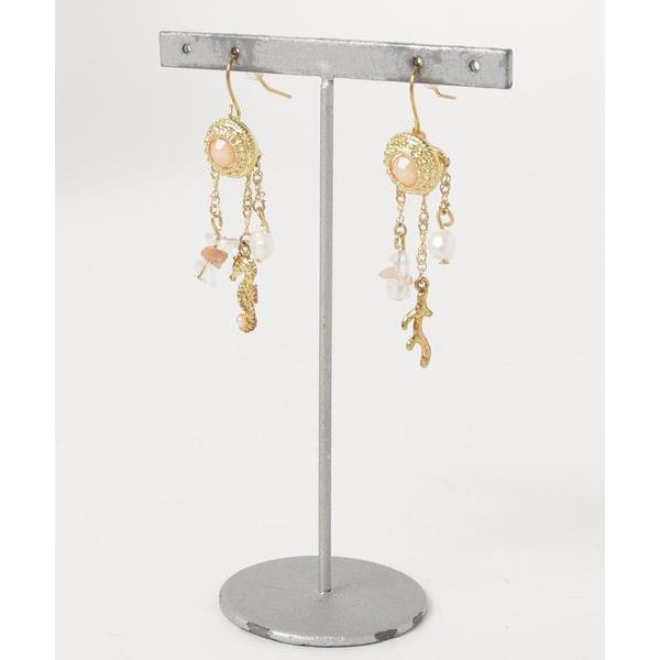 ※このアイテムは返品・交換対象外商品です。ZOZO問い合わせ番号:37415718ショップ:TONE，トーンブランド:tone，トーン商品名:【Lira jewelry】珊瑚チャーム　ピアスカテゴリ:アクセサリー>ピアス（両耳用）ブラ...