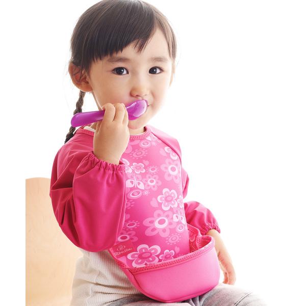 ZOZO問い合わせ番号:37685710ショップ:babybaby，ベイビーベイビーブランド:Bibetta，ビベッタ商品名:【Bibetta/ビベッタ】ラグランスリーブ付き ウルトラビブカテゴリ:ママ＆ベビー>マグ/哺乳瓶/お食事グ...