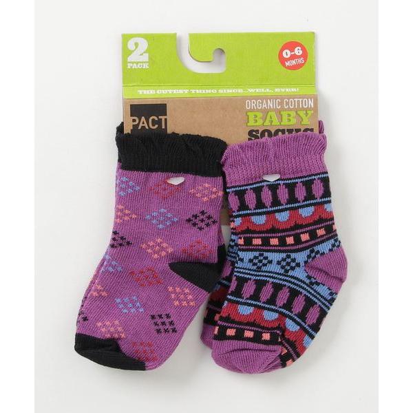 ※このアイテムは返品・交換対象外商品です。ZOZO問い合わせ番号:37850942ショップ:FUZZBOXX，ファズボックスブランド:PACT，パクト，FUZZBOXX，ファズボックス商品名:PACT Girl's Sock Two-Pac...