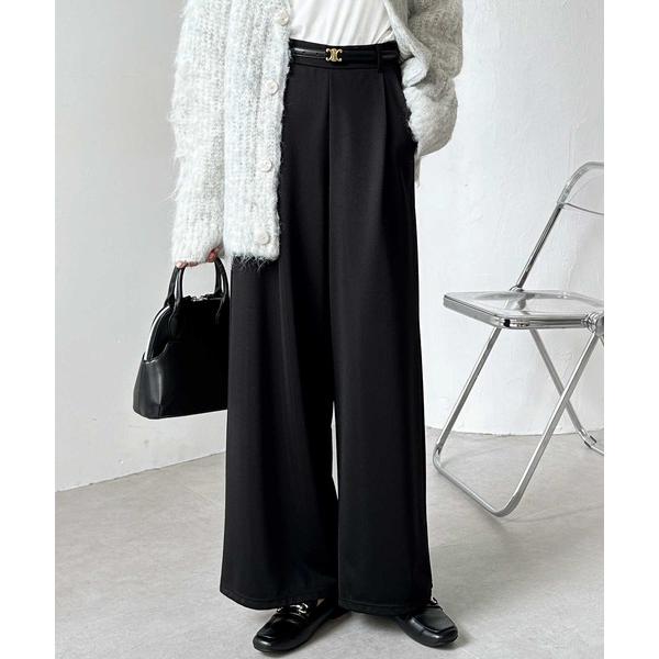 『セール実施中』ZOZO問い合わせ番号:38117276ショップ:GeeRA，ジーラブランド:GeeRA，ジーラ商品名:【7サイズ展開】上品見え！タックワイドパンツカテゴリ:パンツ>スラックスブランド品番:204143素材:ポリエステ...