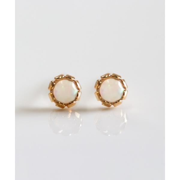 ※このアイテムは返品・交換対象外商品です。ZOZO問い合わせ番号:38862665ショップ:cui-cui，キュイキュイブランド:cui-cui，キュイキュイ商品名:オパール ピアス | K18カテゴリ:アクセサリー>ピアス（両耳用）...