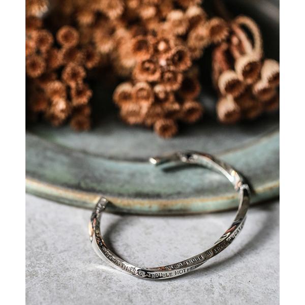 ZOZO問い合わせ番号:4829491ショップ:MR.OLIVE，ミスターオリーブブランド:amp japan，アンプジャパン商品名:Stamped ＆ Twisted Bangle -Thick- シルバー バングルカテゴリ:アクセサリー...