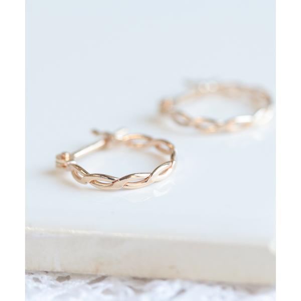 ※このアイテムは返品・交換対象外商品です。ZOZO問い合わせ番号:39700566ショップ:cui-cui，キュイキュイブランド:cui-cui，キュイキュイ商品名:ツイストフープピアス | K10YGカテゴリ:アクセサリー>ピアス（...