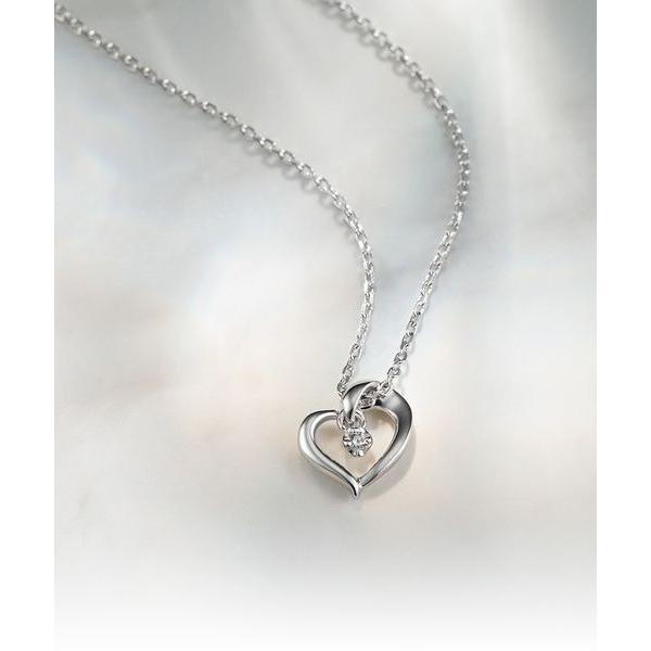 ZOZO問い合わせ番号:4872815ショップ:4℃，ヨンドシーブランド:4℃，ヨンドシー商品名:4℃エターナルシルバー ハート ネックレスカテゴリ:アクセサリー>ネックレスブランド品番:111424121806素材:シルバー， ダイ...