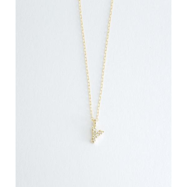 ZOZO問い合わせ番号:40827656ショップ:L&amp;Co.，エルアンドコーブランド:Jewel closet by L&amp;Co.，ジュエルクローゼットバイエルアンドコー商品名:K10 ダイヤモンド イニシャルモチーフ ネック...