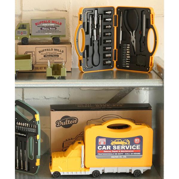 ZOZO問い合わせ番号:41983151ショップ:DULTON，ダルトンブランド:DULTON，ダルトン商品名:TOOL KIT ''CAR SERVICE''/ライト付き 工具セットカテゴリ:雑貨/ホビー>その他雑貨ブランド品番:K...
