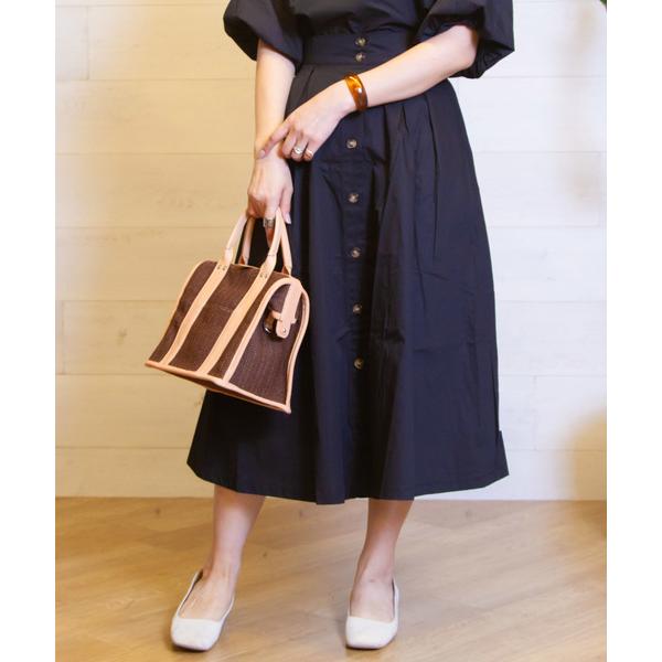 『タイムセール実施中』ZOZO問い合わせ番号:42231818ショップ:BAG IN THE DAY，バッグインザデイブランド:B.I.D.，ビーアイディー商品名:BID / Front Button Box Tuck Flare Skir...