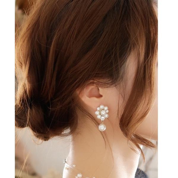 『タイムセール実施中』ZOZO問い合わせ番号:42397317ショップ:Paradise Picnic，パラダイス ピクニックブランド:Cupid Heart，キューピッドハート商品名:【Cupid Heart】結婚式アクセ アネモネ パー...