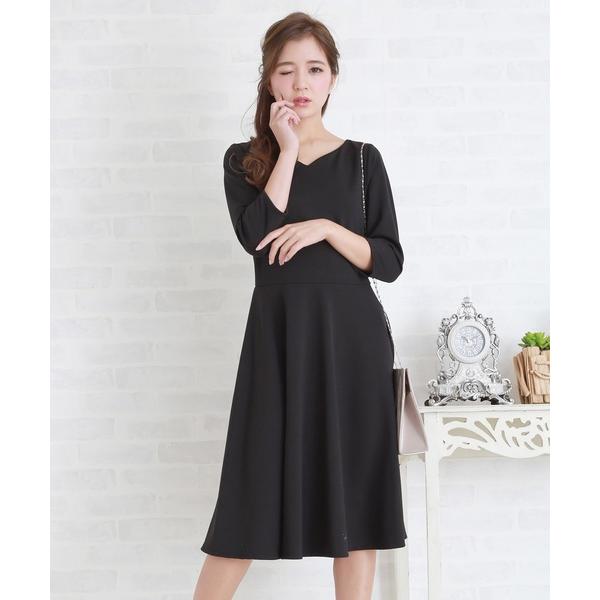ZOZO問い合わせ番号:42605914ショップ:Lace Ladies，レースレディースブランド:Lace Ladies，レースレディース商品名:七分袖シンプルAラインワンピース・ドレスカテゴリ:ワンピース/ドレス>ドレスブランド品...