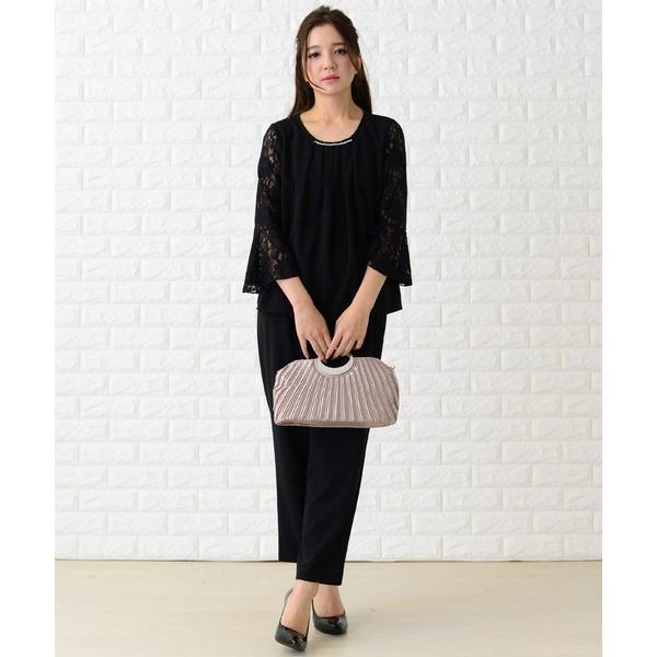 『タイムセール実施中』ZOZO問い合わせ番号:42606075ショップ:Lace Ladies，レースレディースブランド:Lace Ladies，レースレディース商品名:花柄レース袖胸元タック入りパンツドレス・セットアップカテゴリ:ワンピー...