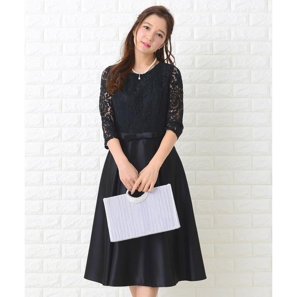 『タイムセール実施中』ZOZO問い合わせ番号:42606108ショップ:Lace Ladies，レースレディースブランド:Lace Ladies，レースレディース商品名:ウエストリボン付き切り替えAラインワンピース・ドレスカテゴリ:ワンピー...