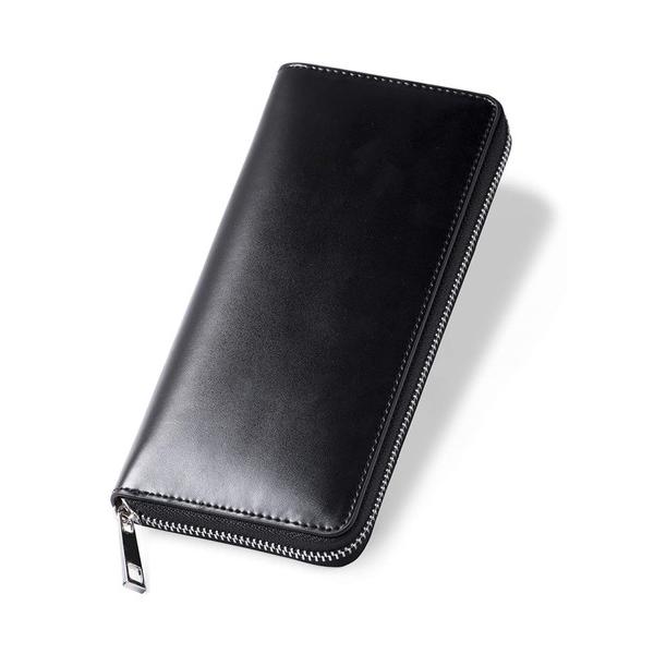 『タイムセール実施中』ZOZO問い合わせ番号:43621178ショップ:MURA，ムラブランド:MURA，ムラ商品名:ラウンドファスナー コードバン調/カーボン レザー 長財布カテゴリ:財布/小物>財布ブランド品番:8347素材:牛革...