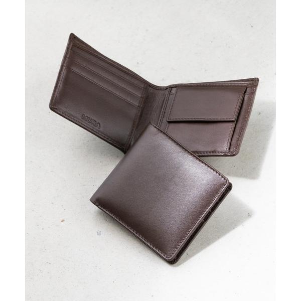 『セール実施中』ZOZO問い合わせ番号:43621672ショップ:MURA，ムラブランド:MURA，ムラ商品名:やぎ革レザー 隠しポケット付 スリム 二つ折り財布カテゴリ:財布/小物>財布ブランド品番:wallet-09素材:やぎ革原...