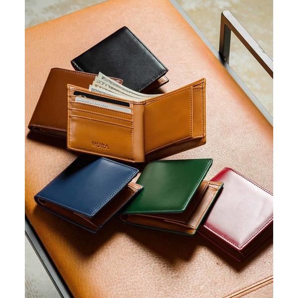 『タイムセール実施中』ZOZO問い合わせ番号:43622353ショップ:MURA，ムラブランド:MURA，ムラ商品名:コードバン調/カーボン レザー box型小銭入れ 二つ折り財布カテゴリ:財布/小物>財布ブランド品番:9078-1素...