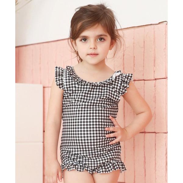 『タイムセール実施中』※このアイテムは返品・交換対象外商品です。ZOZO問い合わせ番号:43656196ショップ:TeddyShop，テディショップブランド:TeddyShop，テディショップ商品名:キッズ チェック柄オールインワン女の子水...