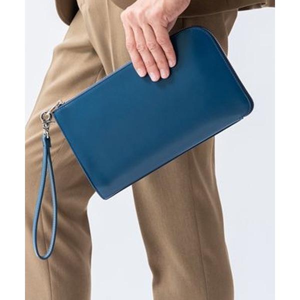 『セール実施中』ZOZO問い合わせ番号:43691208ショップ:MURA，ムラブランド:MURA，ムラ商品名:コードバン調/カーボン レザー  L字ファスナー コンパクト クラッチバッグカテゴリ:バッグ>クラッチバッグブランド品番:...