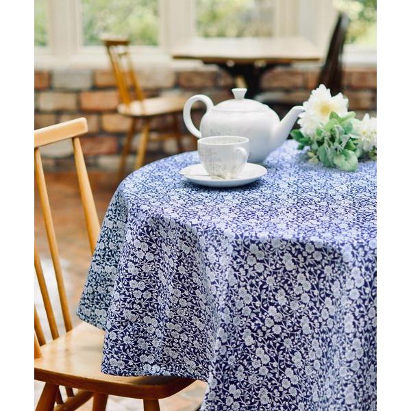 ZOZO問い合わせ番号:44338423ショップ:salle de bal，サルデバルブランド:BURLEIGH，バーレイ，salle de bal，サルデバル商品名:BURLEIGH / バーレイ  ブルーキャリコ　ラウンドテーブルクロス...