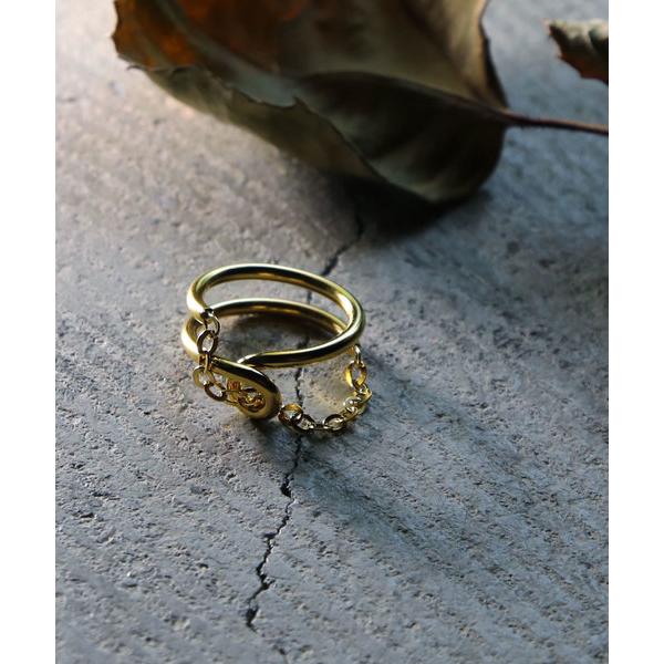 ZOZO問い合わせ番号:44712791ショップ:rinto，リントブランド:YArKA，ヤーカ商品名:【YArKA/ヤーカ】silver925 chain bridge ring[haci2] /チェーンリング シルバー925カテゴリ:ア...