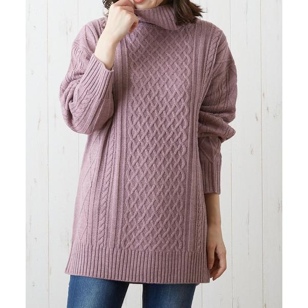 『タイムセール実施中』ZOZO問い合わせ番号:45725777ショップ:realize，レアリゼブランド:Bling Leads，ブリングリーズ商品名:【Bl】７ゲージケーブル編みタートルネックニットカテゴリ:トップス>ニット/セータ...