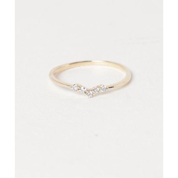 『タイムセール実施中』ZOZO問い合わせ番号:46404106ショップ:con affetto，コンアフェットブランド:con affetto(original)，コン アフェット商品名:K10ダイヤV字リングカテゴリ:アクセサリー>...