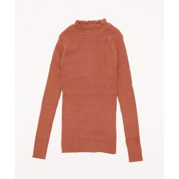 ZOZO問い合わせ番号:46506596ショップ:Wonder apartment，ワンダーアパートメントブランド:nino，ニノ商品名:[140-150]フリルリブタートルカテゴリ:トップス>ニット/セーターブランド品番:1195-...