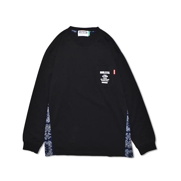 ZOZO問い合わせ番号:46644044ショップ:DOUBLE STEAL，ダブルスティールブランド:DOUBLE STEAL，ダブルスティール商品名:Side Panel Long Teeカテゴリ:トップス>Tシャツ/カットソーブラ...