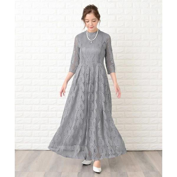 『タイムセール実施中』ZOZO問い合わせ番号:47050979ショップ:Lace Ladies，レースレディースブランド:Lace Ladies，レースレディース商品名:ハイネック七分袖総レースフォーマルロングワンピース・ドレスカテゴリ:ワ...