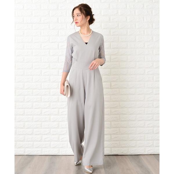 『タイムセール実施中』ZOZO問い合わせ番号:47183786ショップ:Lace Ladies，レースレディースブランド:Lace Ladies，レースレディース商品名:レース七分袖オールインワン・パンツドレスカテゴリ:ワンピース/ドレス&...