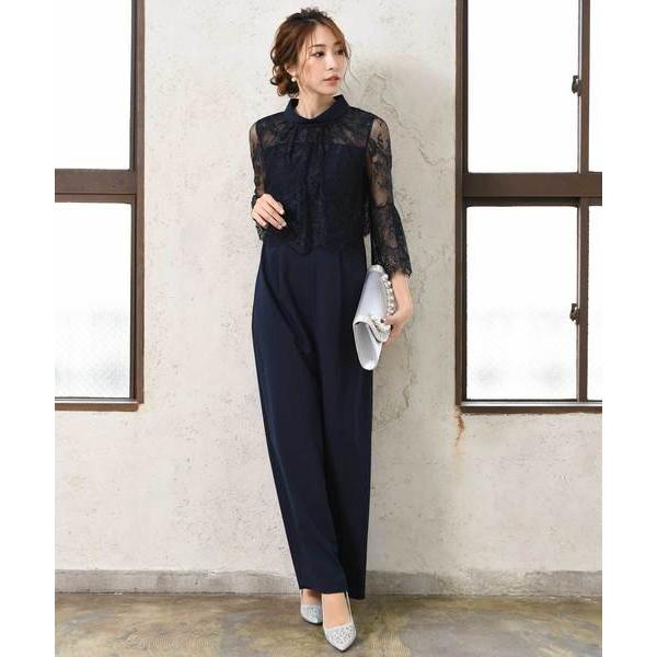 『セール実施中』ZOZO問い合わせ番号:47220928ショップ:COLLARS，カラーズブランド:LUGG NAGG，ラグナグ商品名:ハイカラー ネックレース ドッキング シアースリーブ パンツドレスカテゴリ:ワンピース/ドレス>パ...