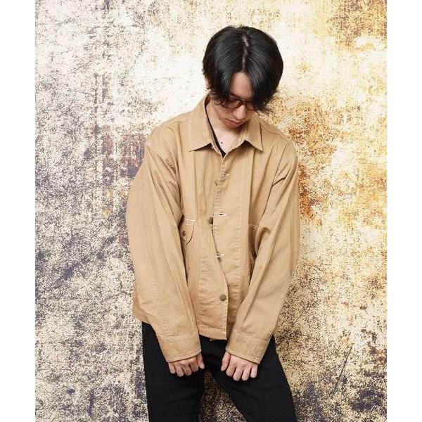 『セール実施中』ZOZO問い合わせ番号:47914996ショップ:おしゃれスタ，オシャレスタブランド:おしゃれスタ，オシャレスタ商品名:ビッグシルエットステッチアクセントワークブルゾン(IR)カテゴリ:ジャケット/アウター>ブルゾンブ...