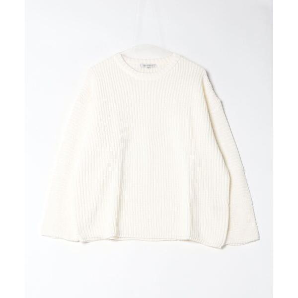 『タイムセール実施中』ZOZO問い合わせ番号:48208630ショップ:STYLEBLOCK，スタイルブロックブランド:STYLEBLOCK，スタイルブロック商品名:ビッグシルエット畦編みクルーネックニットカテゴリ:トップス>ニット/...