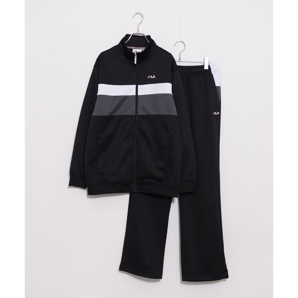 『タイムセール実施中』ZOZO問い合わせ番号:48433114ショップ:Karlas，カルラスブランド:FILA，フィラ商品名:【別注】FILA/フィラ ワンポイント ロゴ 刺繍 切替 ジャージ 上下セットトラックジャケット トラックパンツ...