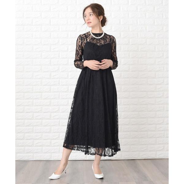 ZOZO問い合わせ番号:48503326ショップ:Lace Ladies，レースレディースブランド:Lace Ladies，レースレディース商品名:花柄繊細レース＆キャミソール2点セットドレス・ワンピースカテゴリ:ワンピース/ドレス>...