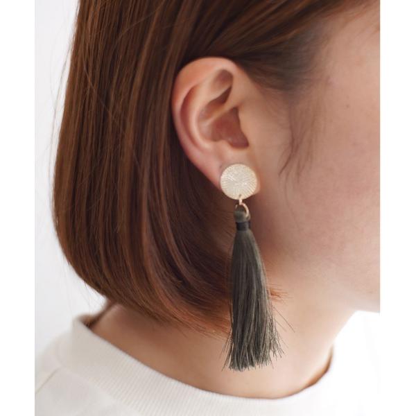 ZOZO問い合わせ番号:48567627ショップ:Port，ポートブランド:Port，ポート商品名:ゴールド レース タッセル イヤリングカテゴリ:アクセサリー>イヤリングブランド品番:Y-ERG-19I30-247素材:合金 アクリ...