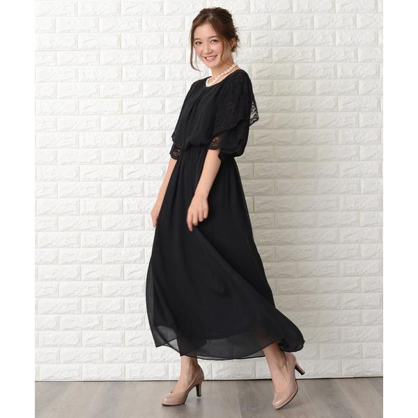 『タイムセール実施中』ZOZO問い合わせ番号:48673192ショップ:Lace Ladies，レースレディースブランド:Lace Ladies，レースレディース商品名:五分袖レース袖ロング丈ワンピース・ドレスカテゴリ:ワンピース/ドレス&...