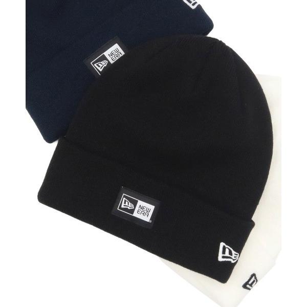 ZOZO問い合わせ番号:49598496ショップ:ONSPOTZ，オンスポッツブランド:NEW ERA，ニューエラ商品名:ニューエラ ニット帽 カフ BASIC BOX LOGO LABEL NEW ERAカテゴリ:帽子>ニットキャッ...