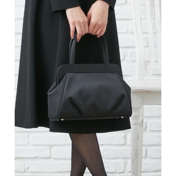 『セール実施中』ZOZO問い合わせ番号:49936910ショップ:CARETTE，カレットブランド:CARETTE，カレット商品名:使いやすい「がま口デザイン」のブラックバッグ【喪服 礼服 ブラックフォーマル】カテゴリ:バッグ>ハンド...