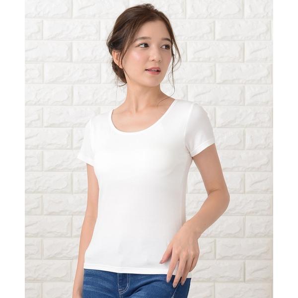 『タイムセール実施中』ZOZO問い合わせ番号:50076672ショップ:Lace Ladies，レースレディースブランド:Lace Ladies，レースレディース商品名:カップ付き半袖Tシャツ トップスインナーカテゴリ:トップス>Tシ...