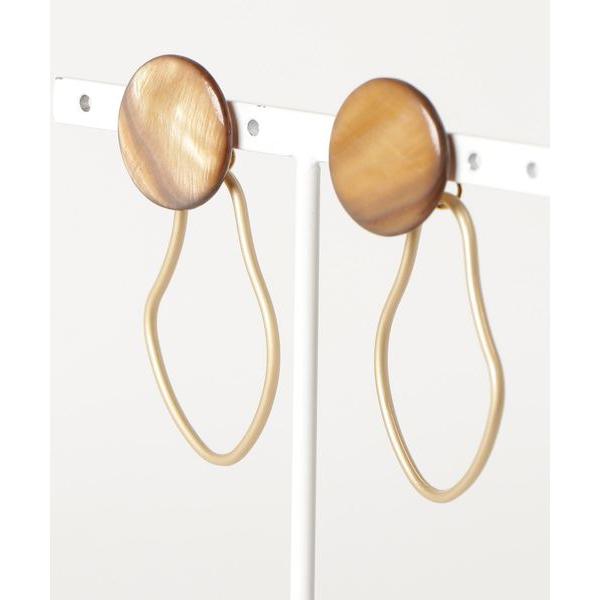 ※このアイテムは返品・交換対象外商品です。ZOZO問い合わせ番号:50866690ショップ:TONE，トーンブランド:tone，トーン商品名:【CouleuR】brown marble cabochon×マットフープピアスカテゴリ:アクセサ...