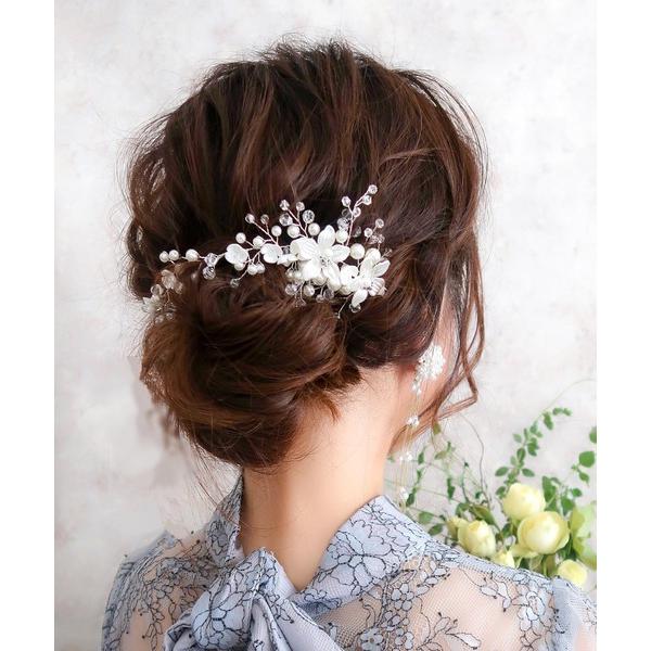 ZOZO問い合わせ番号:51901251ショップ:bflat，ビーフラットブランド:Fashion Letter，ファッションレター商品名:パール＆ビーズ結婚式ヘッドドレスカテゴリ:ヘアアクセサリー>その他ヘアアクセサリーブランド品番...