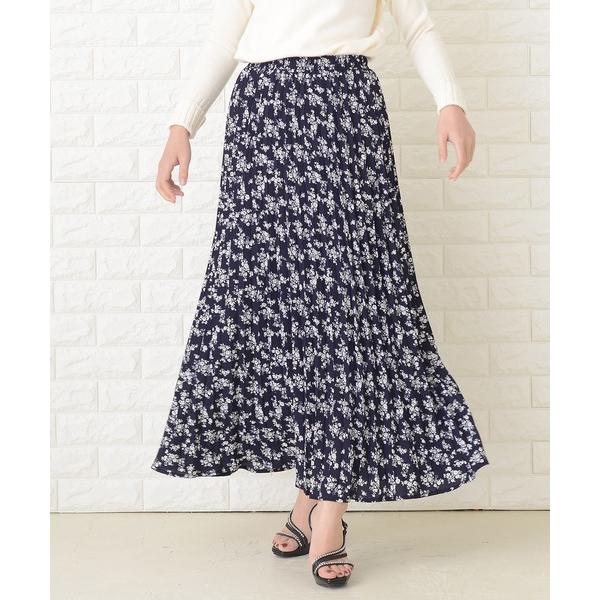 『タイムセール実施中』ZOZO問い合わせ番号:52411383ショップ:Lace Ladies，レースレディースブランド:Lace Ladies，レースレディース商品名:小花柄プリーツフレアロングスカート マキシ丈カテゴリ:スカート>...