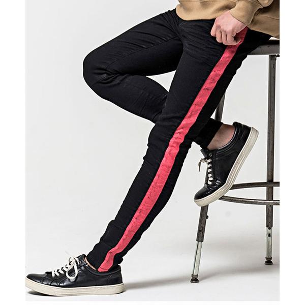 ZOZO問い合わせ番号:52519437ショップ:SILVER BULLET，シルバーバレットブランド:CavariA，キャバリア，SILVER BULLET，シルバーバレット商品名:『CavariA/キャバリア』サイドラインストレッチデニ...