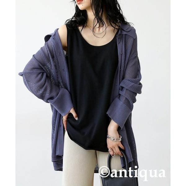 ZOZO問い合わせ番号:52969644ショップ:antiqua，アンティカブランド:antiqua，アンティカ商品名:コットン100%ラウンドタンクトップカテゴリ:トップス>タンクトップブランド品番:NA-00260素材:コットン1...