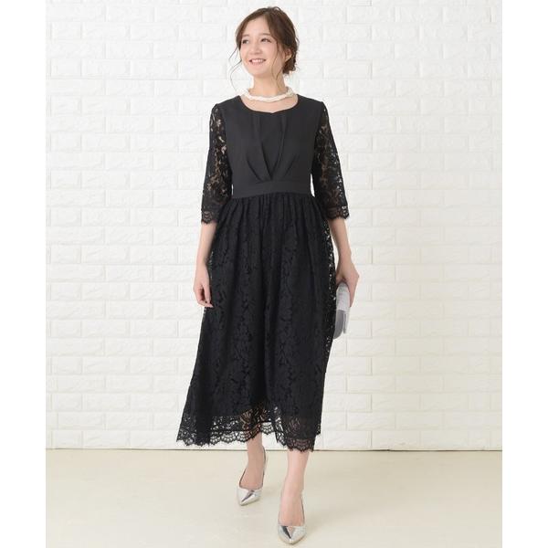 『タイムセール実施中』ZOZO問い合わせ番号:53011263ショップ:Lace Ladies，レースレディースブランド:Lace Ladies，レースレディース商品名:編み上げリボンミモレ丈 ワンピース・ドレスカテゴリ:ワンピース/ドレス...