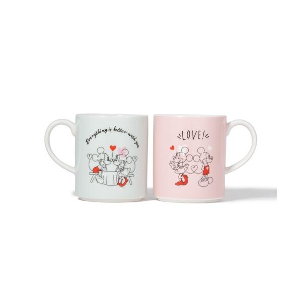 ZOZO問い合わせ番号:53013368ショップ:Francfranc，フランフランブランド:Francfranc，フランフラン，Disney，ディズニー商品名:ディズニー ペアマグ ラブカテゴリ:食器/キッチン>グラス/マグカップ/...