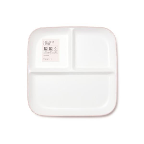 ZOZO問い合わせ番号:53013403ショップ:Francfranc，フランフランブランド:Francfranc，フランフラン商品名:スラージュ レンジ対応セパレートプレート ピンクカテゴリ:食器/キッチン>食器ブランド品番:110...